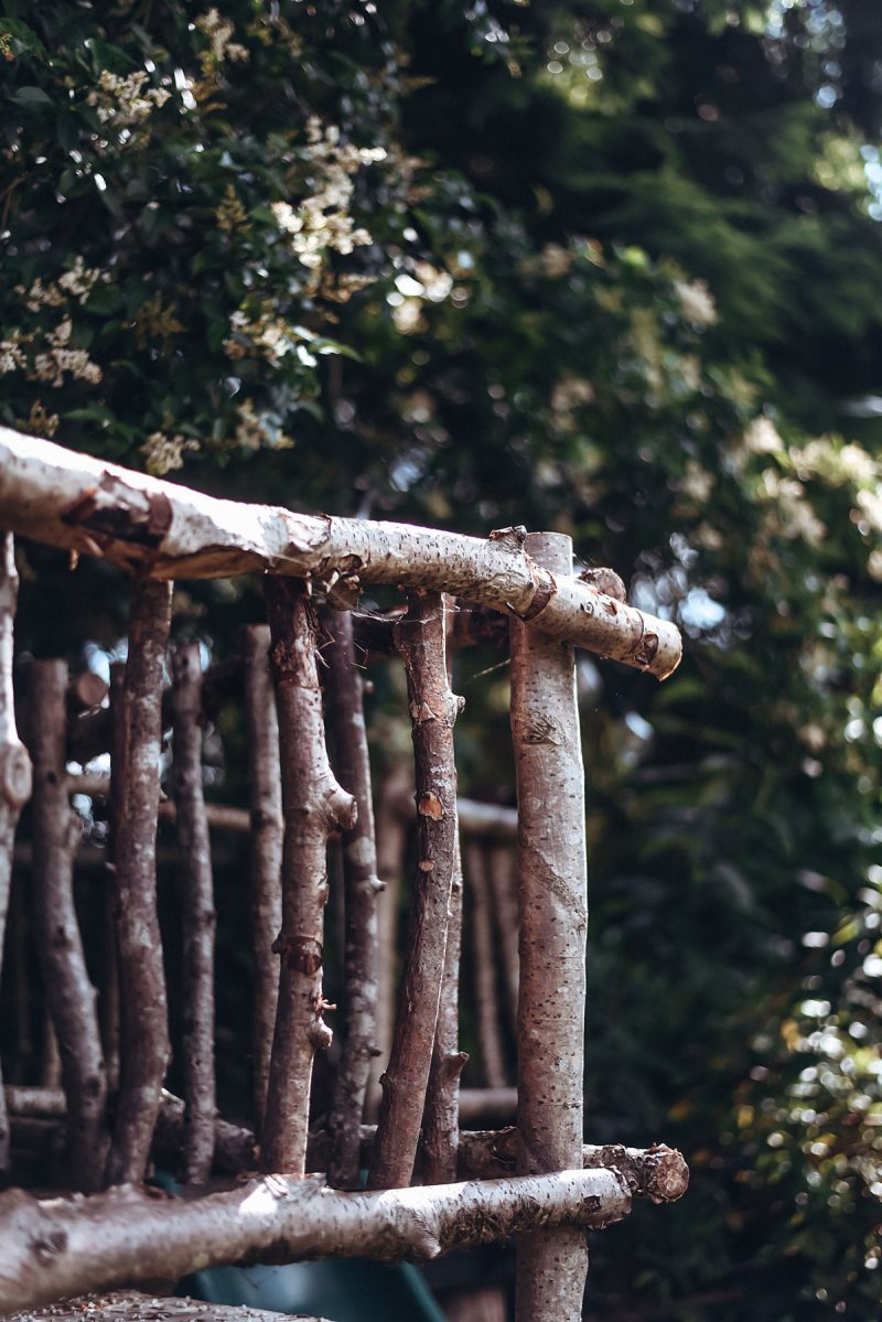 how to - budget diy treehouse with rustic branches